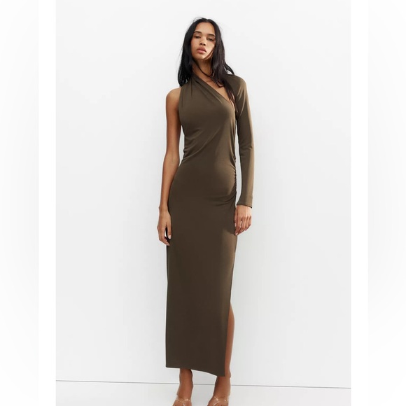 Zara | Dresses | Zara New Asymmetric Draped Dress 5644324 | Poshmark